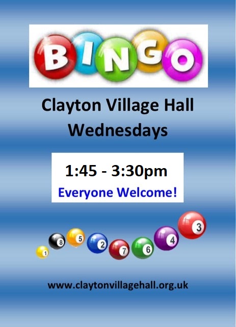 Bingo - Clayton Village Hall